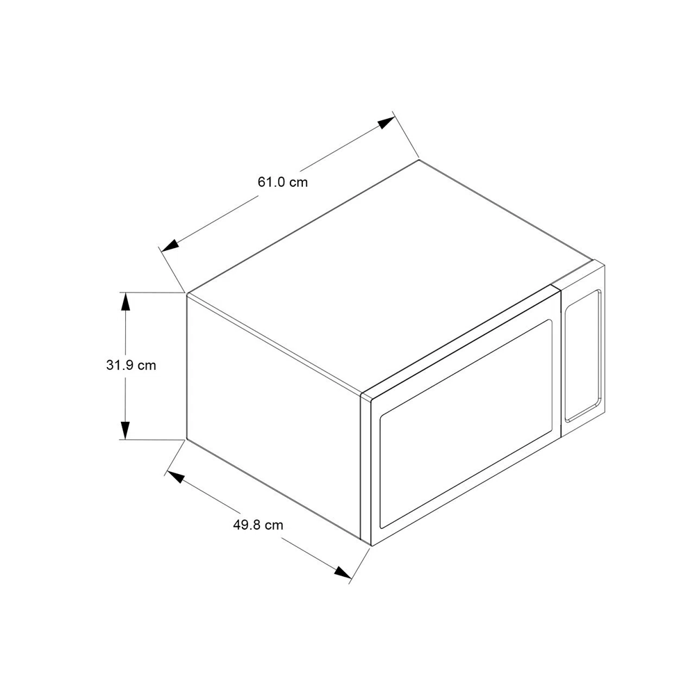 Microondas KitchenAid KMCS3022GBS de 61cm (24") y 2.2 p³ Negro ...